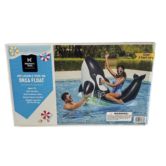 Member's Mark | Other | Nib Members Mark Inflatable Ride On Orca Float ...